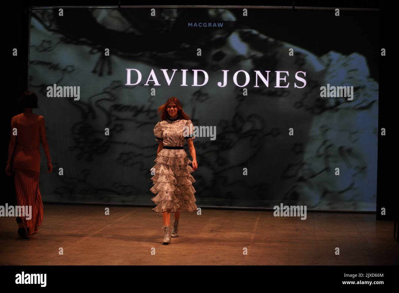 Models rehearse for the 2018 David Jones Autumn Winter collection ...