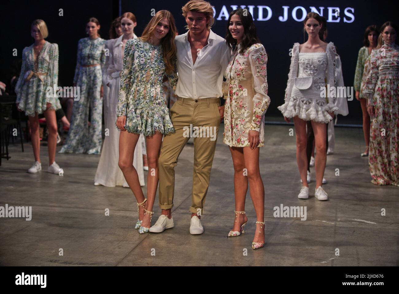 Models rehearse for the 2018 David Jones Autumn Winter collection ...