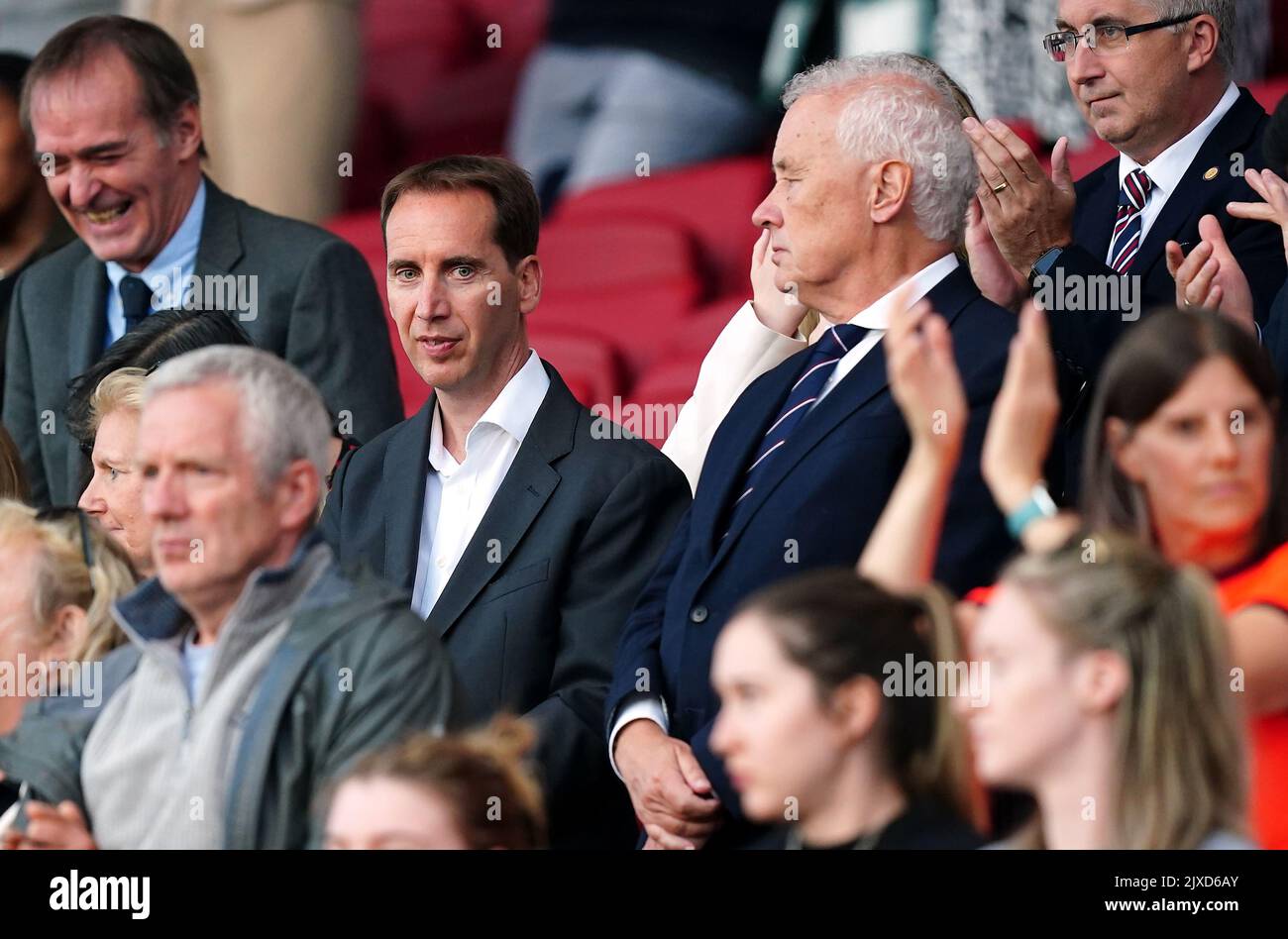 The Football Association CEO Mark Bullingham (left) and EFL CEO Rick ...