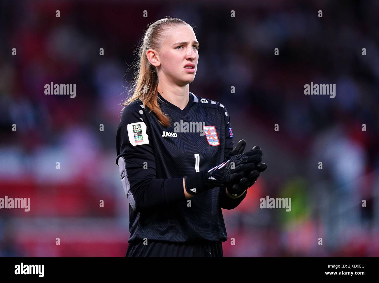Luxembourg goalkeeper Lucie Schlime during the 2023 FIFA Women's World ...