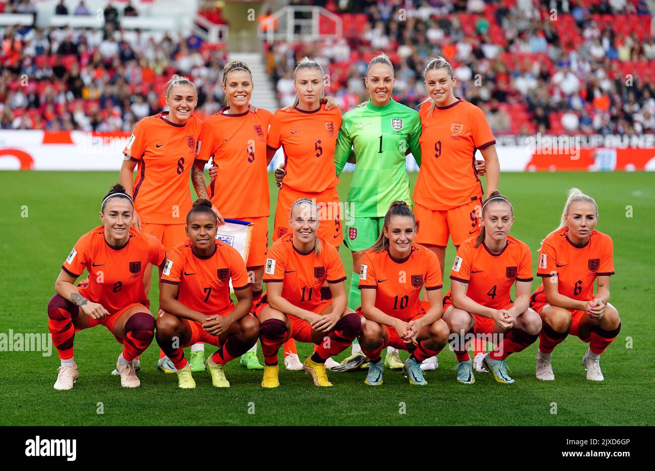 England Team Group: Back Row - (left-right) Georgia Stanway, Rachel ...