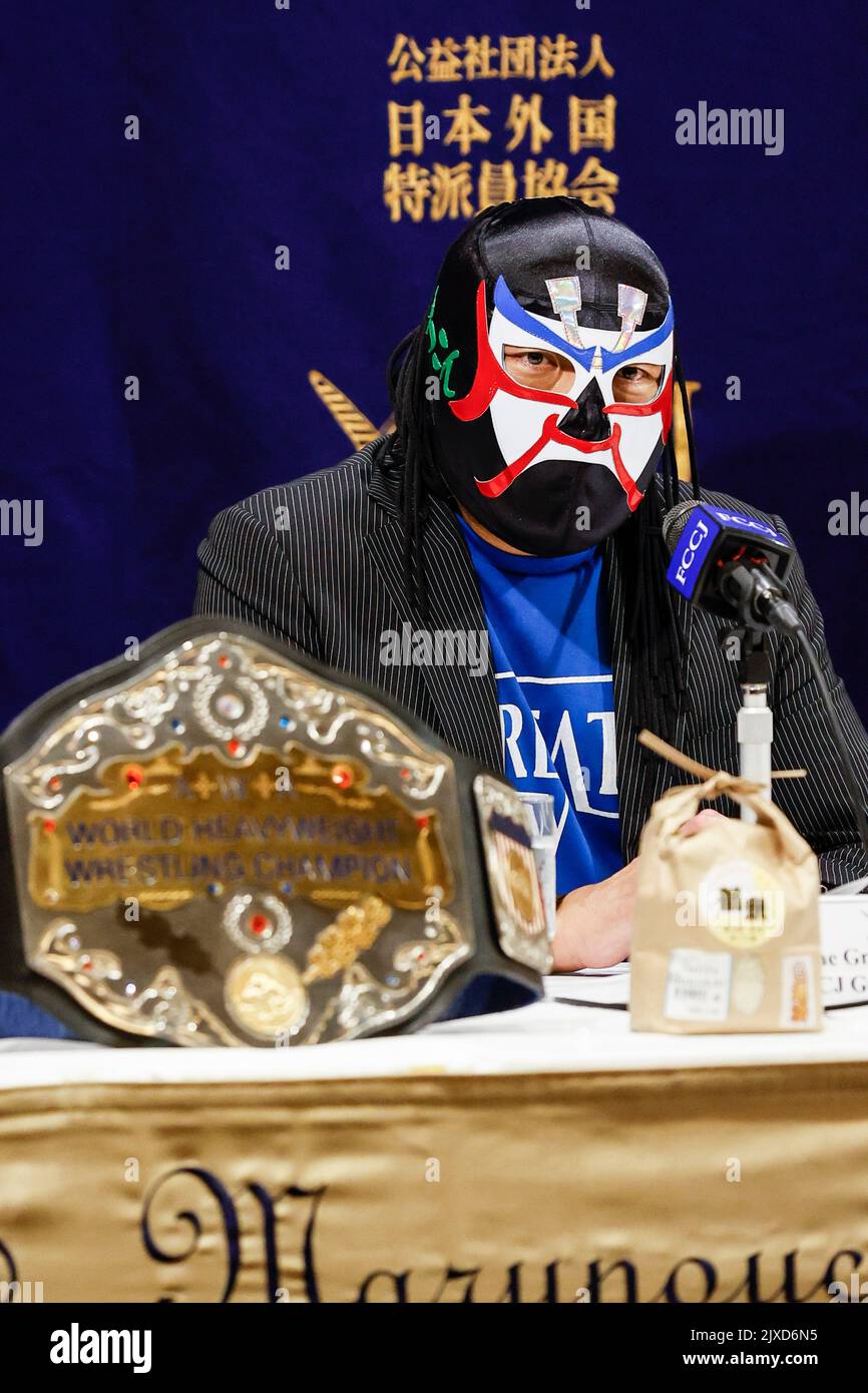 Tokyo, Japan. 07th Sep, 2022. Japanese Pro Wrestler The Great Sasuke ...