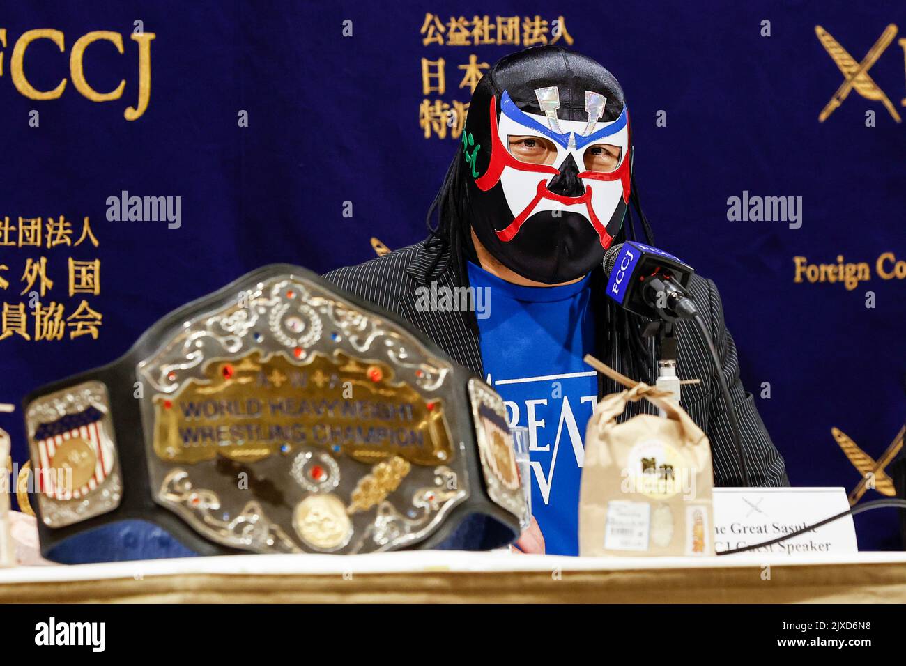 Tokyo, Japan. 07th Sep, 2022. Japanese Pro Wrestler The Great Sasuke ...