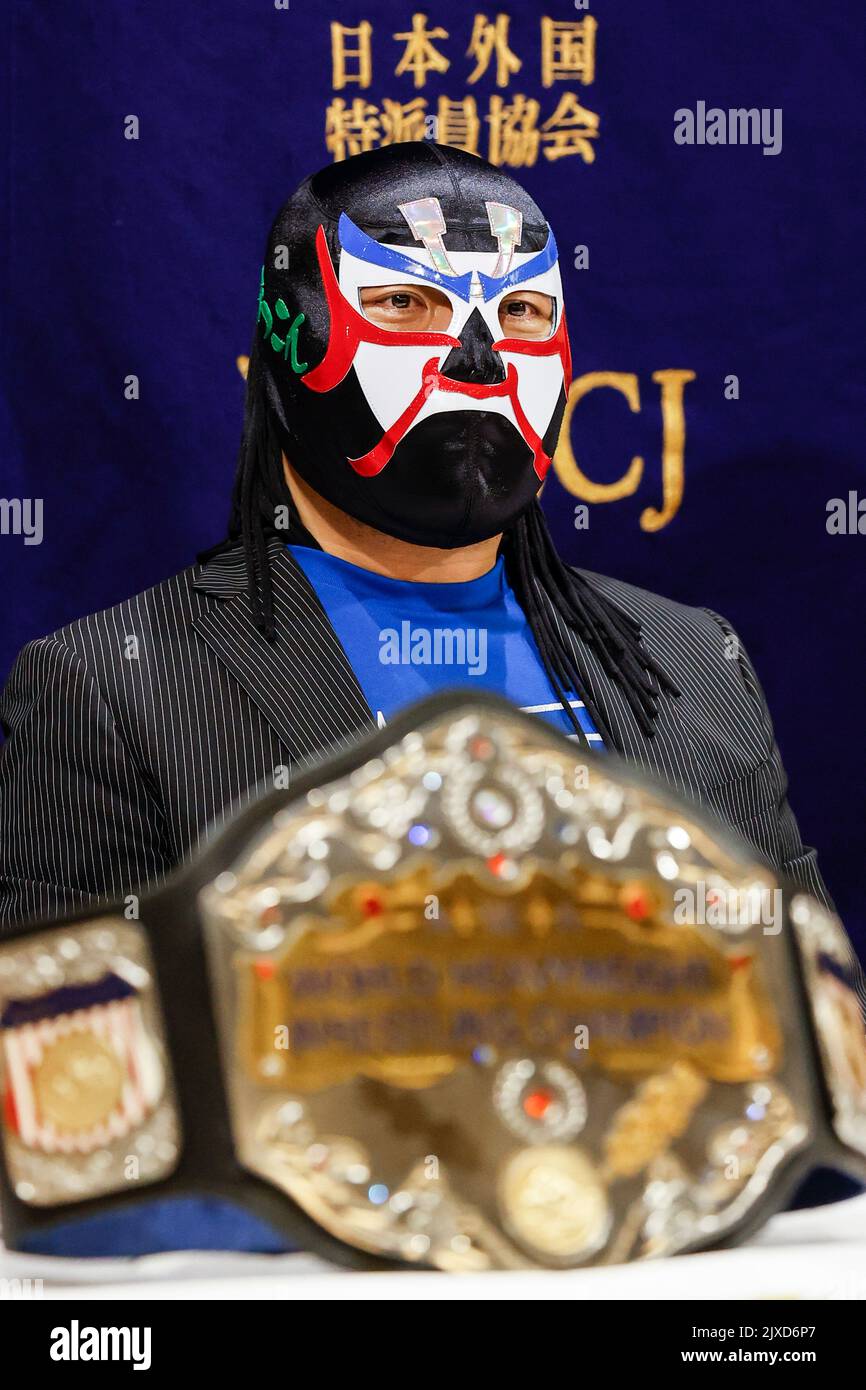 Tokyo, Japan. 07th Sep, 2022. Japanese Pro Wrestler The Great Sasuke ...