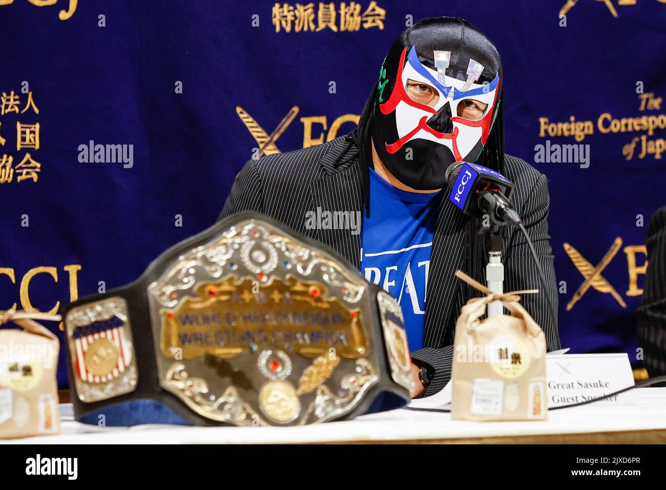 Tokyo, Japan. 07th Sep, 2022. Japanese Pro Wrestler The Great Sasuke ...