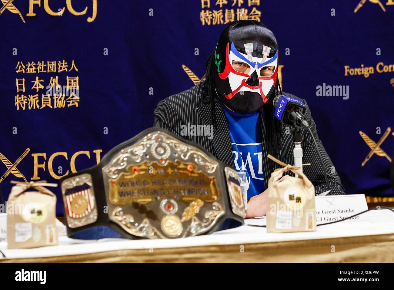 Tokyo, Japan. 07th Sep, 2022. Japanese Pro Wrestler The Great Sasuke ...