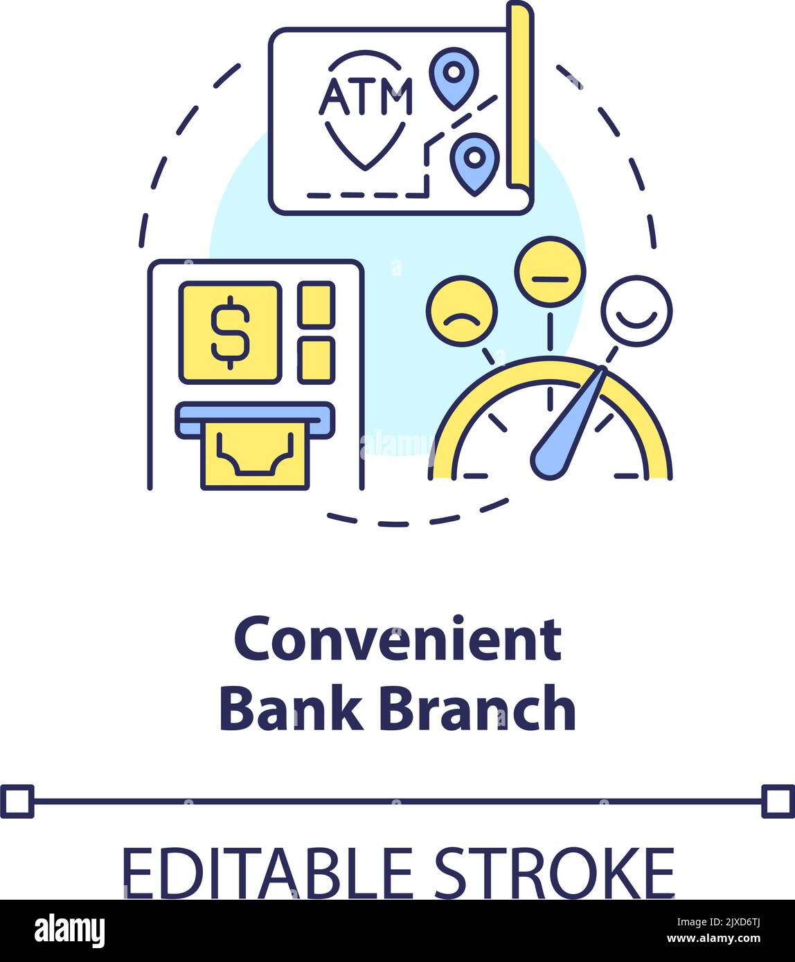 Convenient bank Stock Vector Images - Alamy