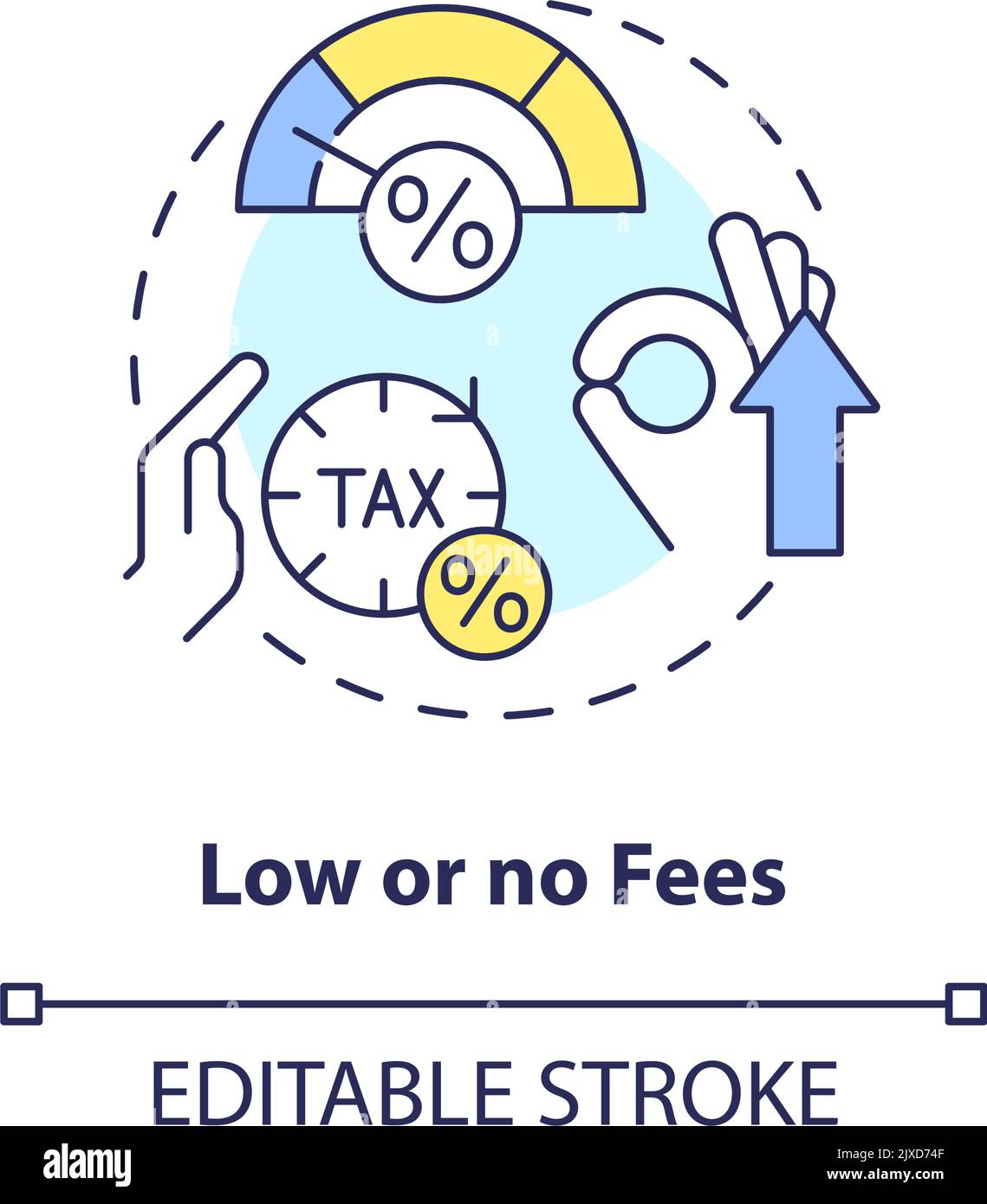 Account fees Stock Vector Images - Alamy