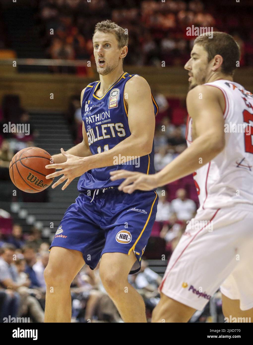 Daniel Kickert of the Bullets in action during the Round 18 NBL match ...