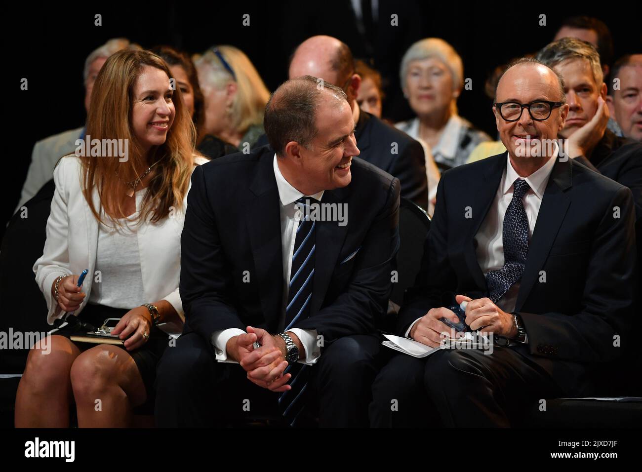 ABC Director of Radio Michael Mason (right) is seen during the ABC ...