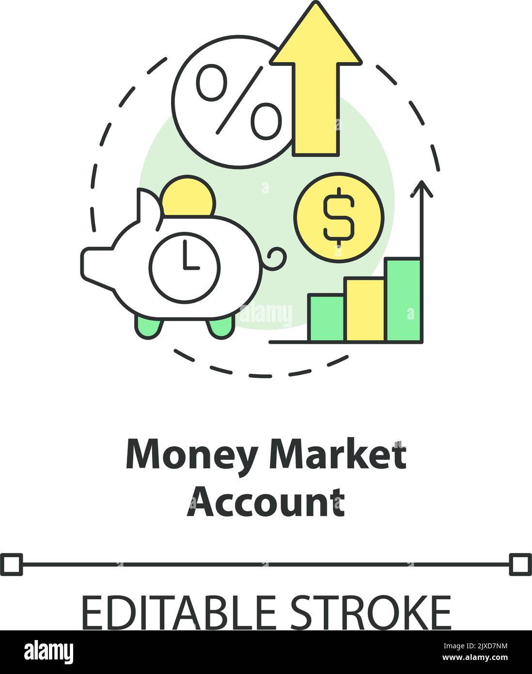 Money market account concept icon Stock Vector Image & Art - Alamy