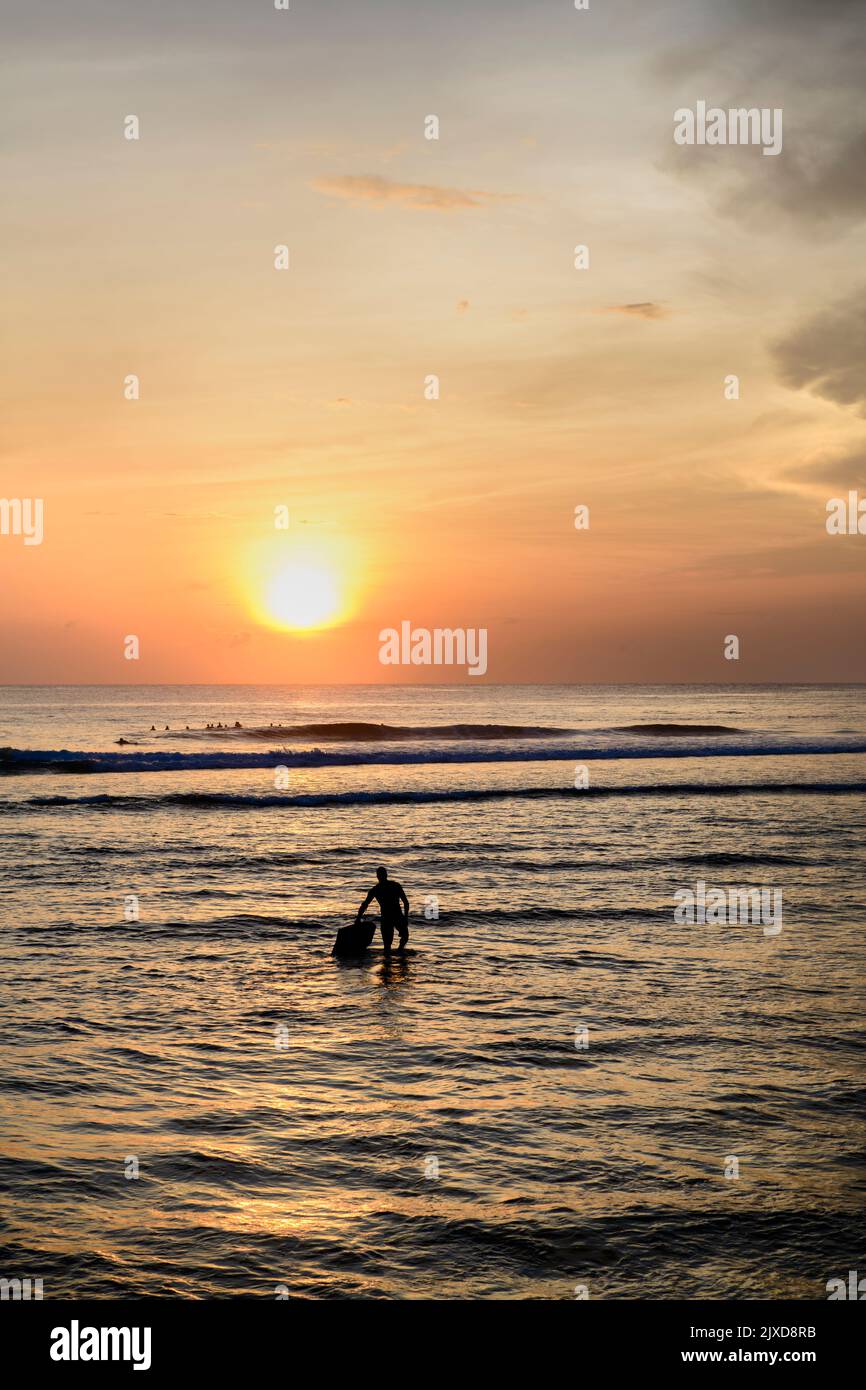 Sunrise at Cloud 9, popular surf spot, Siargao Island. Philippines ...