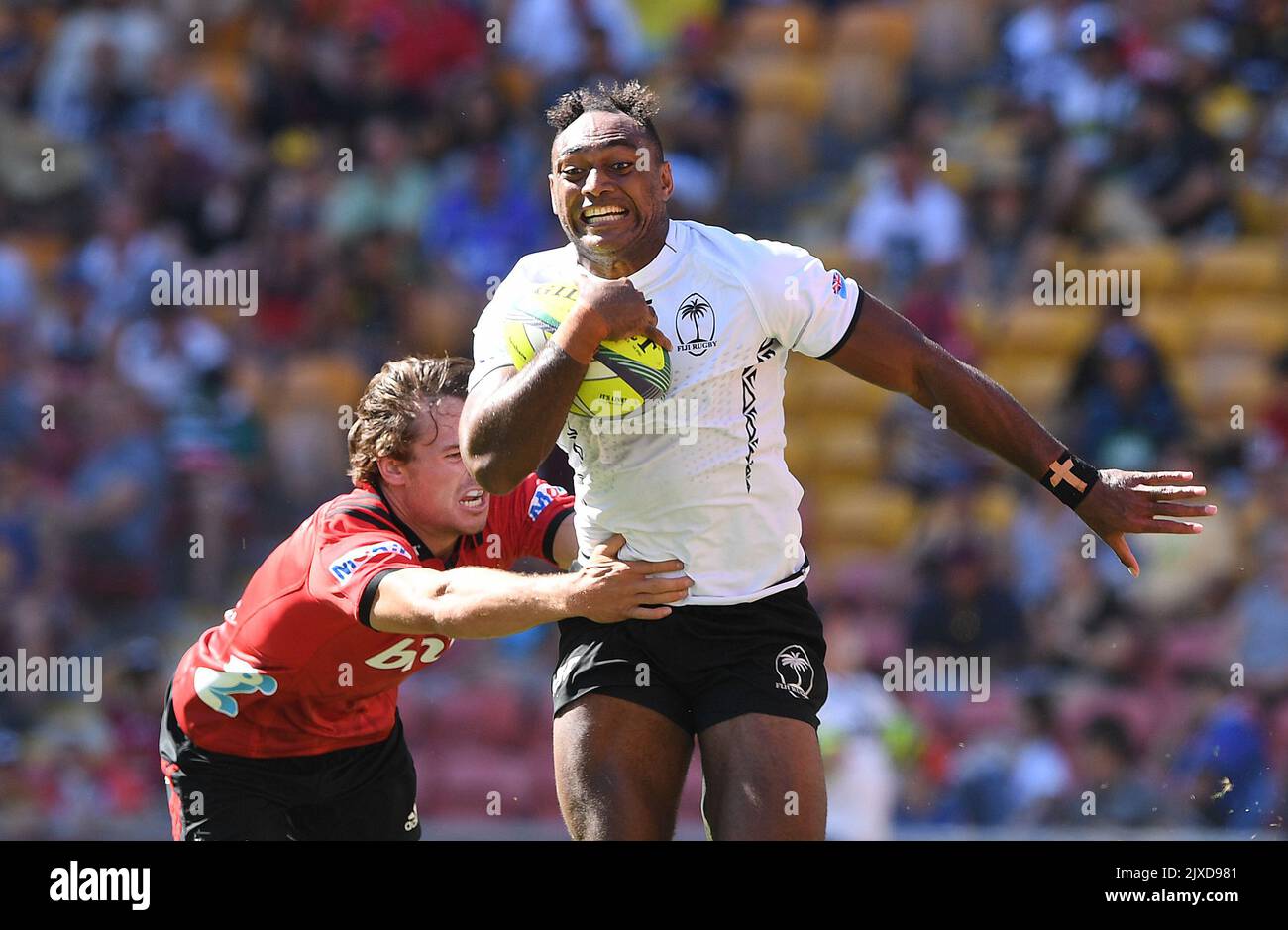 Fiji player Kris Kuridrani during the Global Rugby Tens match between ...