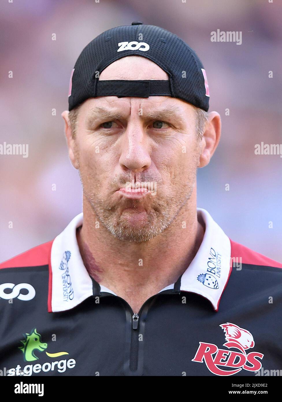 Reds coach Brad Thorne looks on during the Global Rugby Tens ...