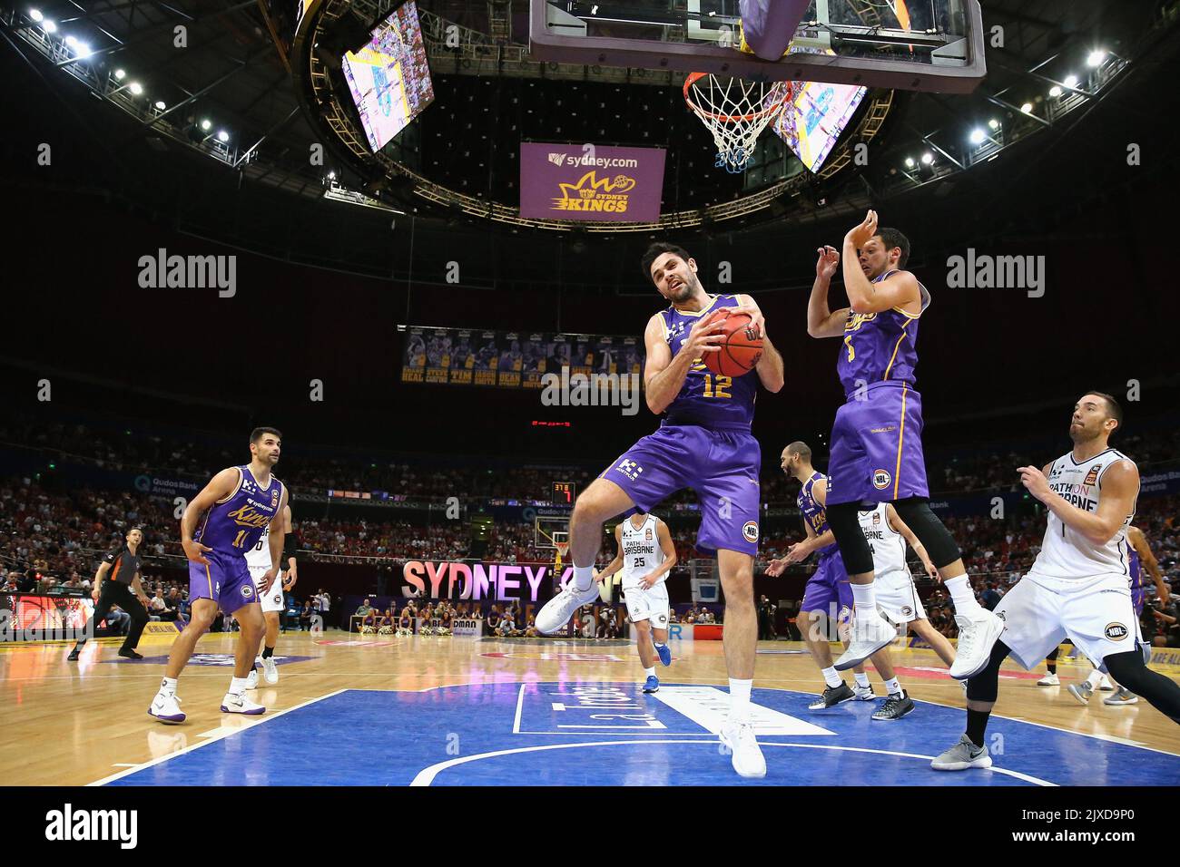Match action during the Round 18 NBL match between the Sydney Kings and ...