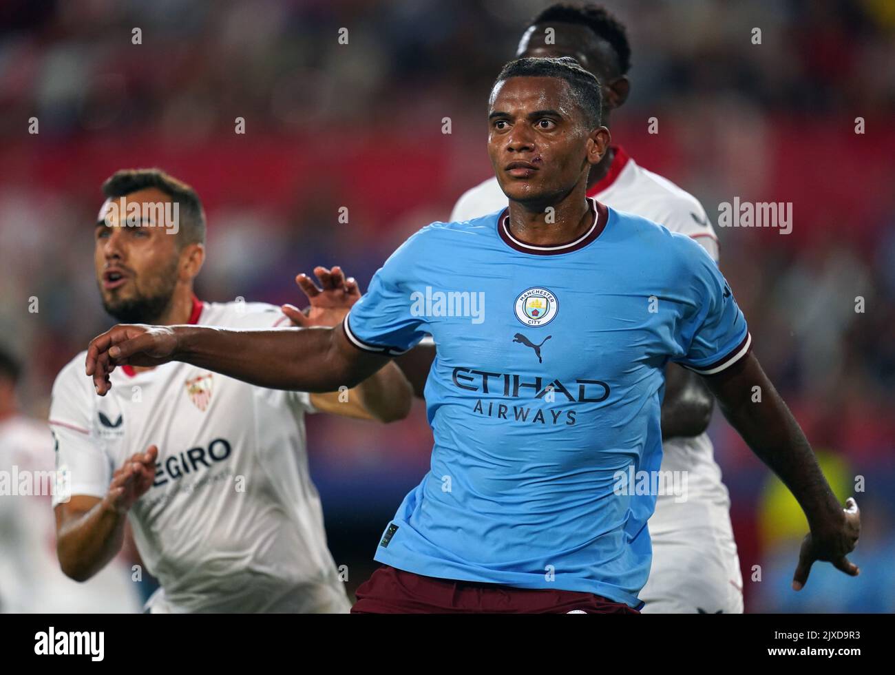 Manchester City's Ruben Dias Manuel Akanji during the UEFA Champions ...