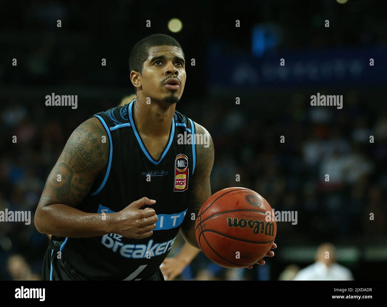 Edgar Sosa of the Breakers during the Round 18 NBL match between the ...