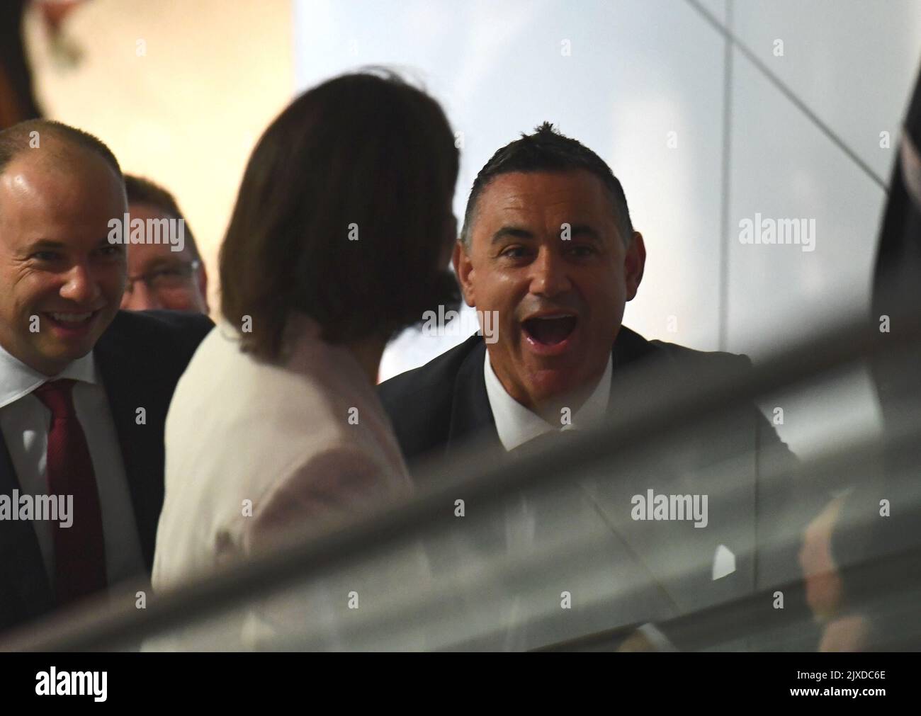 NSW Premier Gladys Berejiklian and Deputy Premier John Barilaro arrive ...