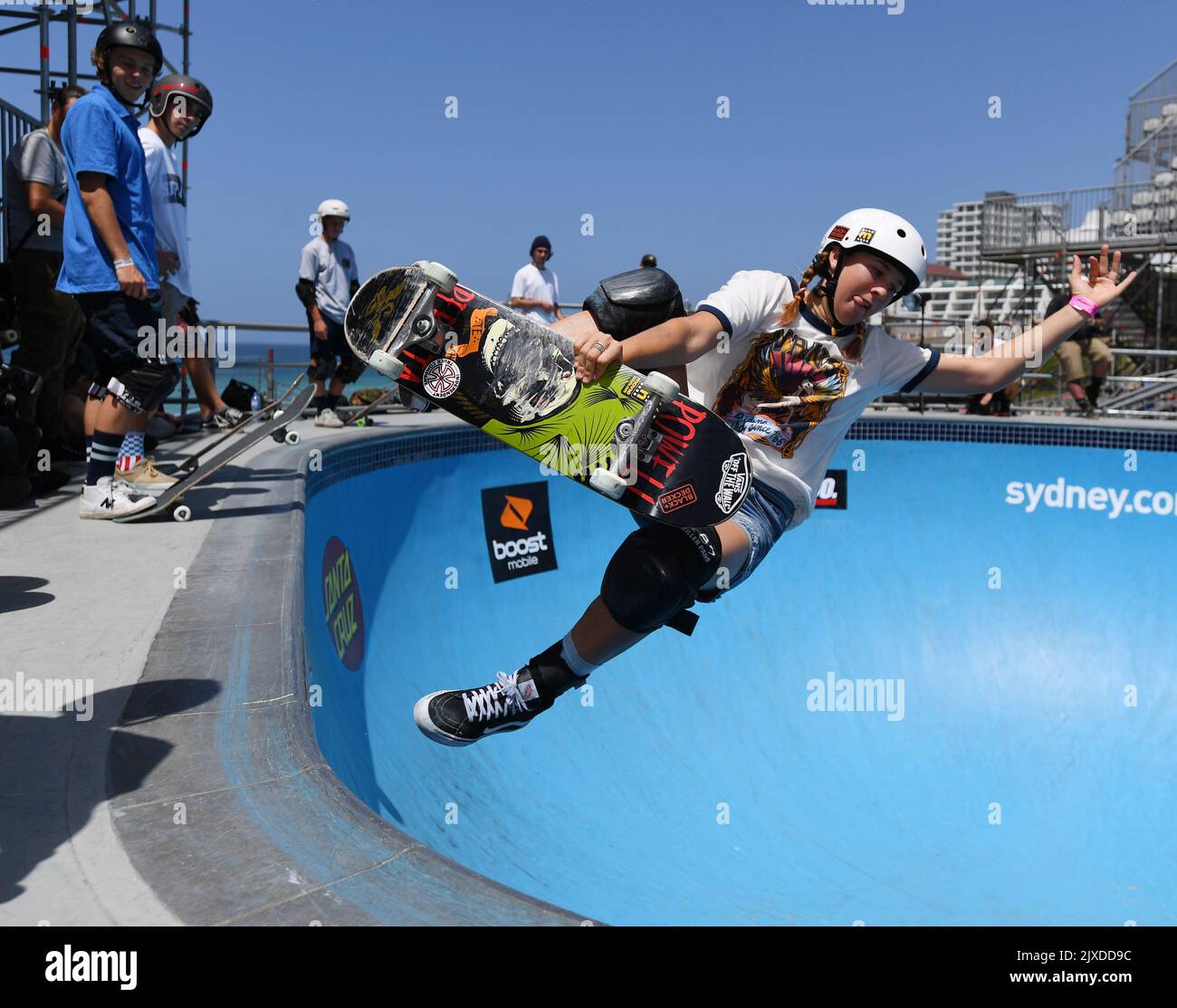 Jordan Barratt skates during a media event for the Bowl - A - Rama ...