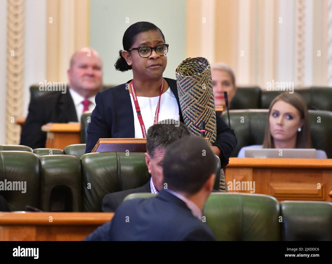 The Member for Cook, Cynthia Lui is seen giving her maiden speech at ...