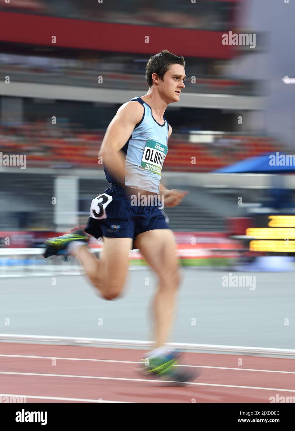 Mitchell Olbrich of NSW during round 1 of the Men's 400m at the ...