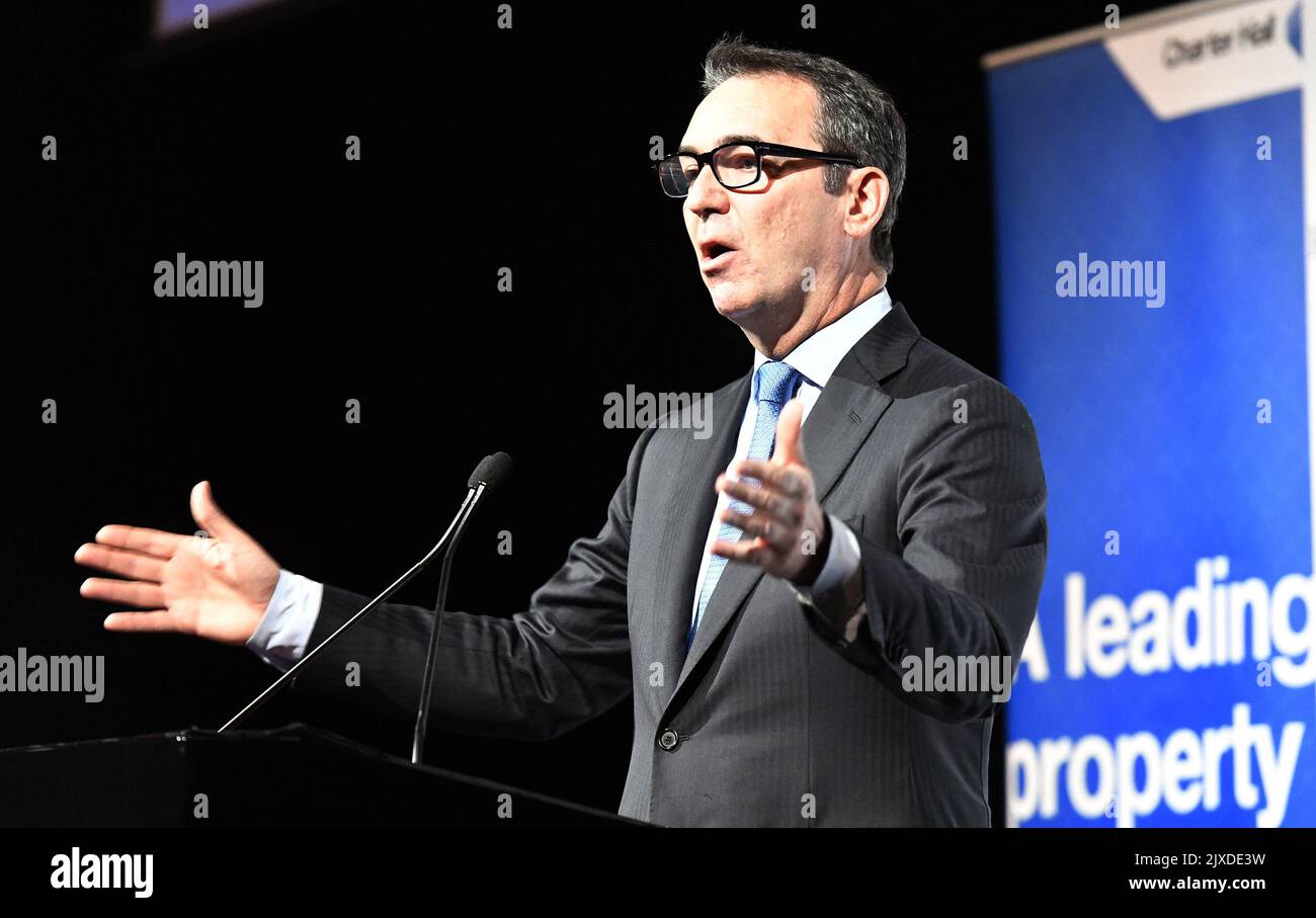 SA Opposition Leader Steven Marshall speaks during a leaders debate at ...