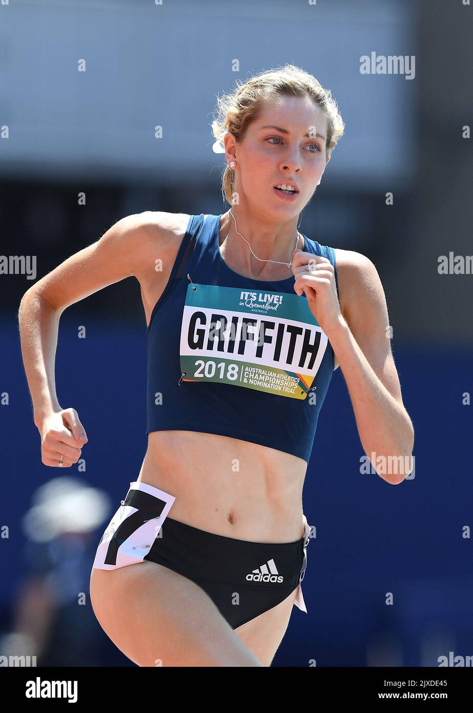 Georgia Griffith of Victoria competes during the Women's 800m heats at ...