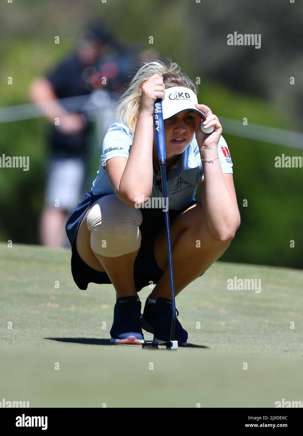 Olivia Cowan from Germany during the Australian Women's Open golf ...
