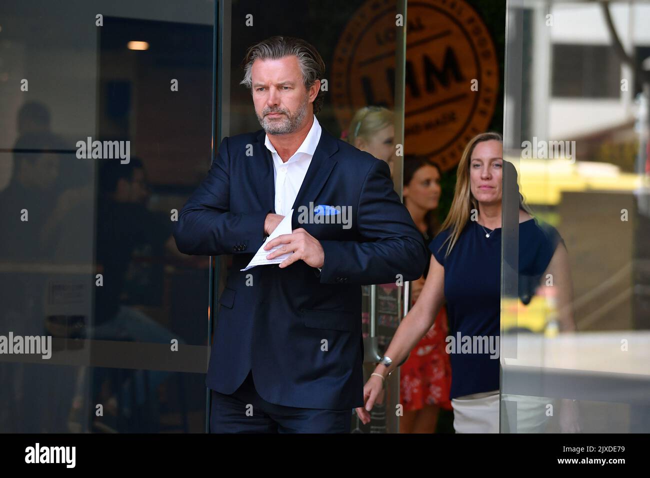 President of Carnival Cruise Line Australia Sture Myrmell (left) and ...