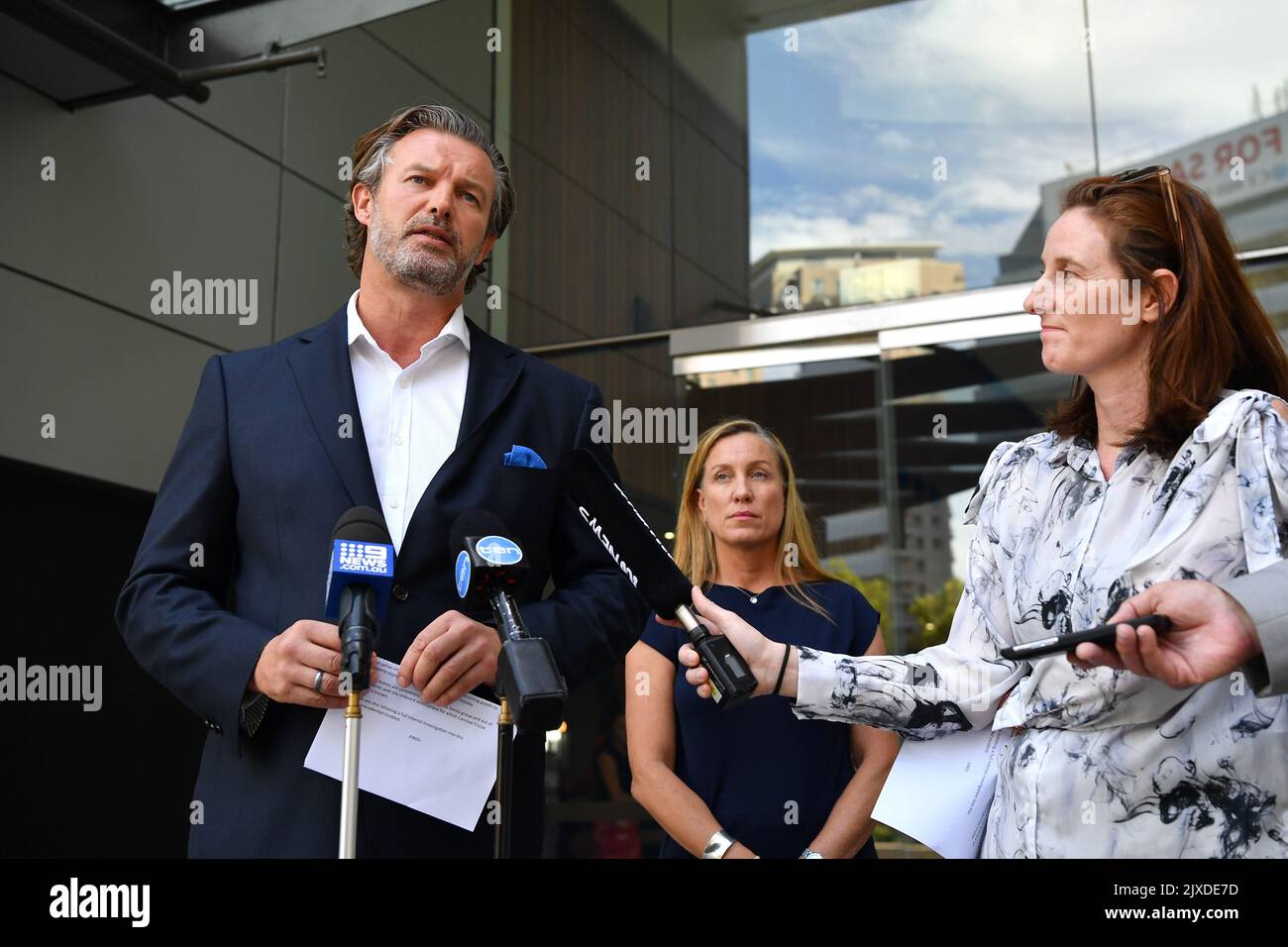 President of Carnival Cruise Line Australia Sture Myrmell (left) and ...