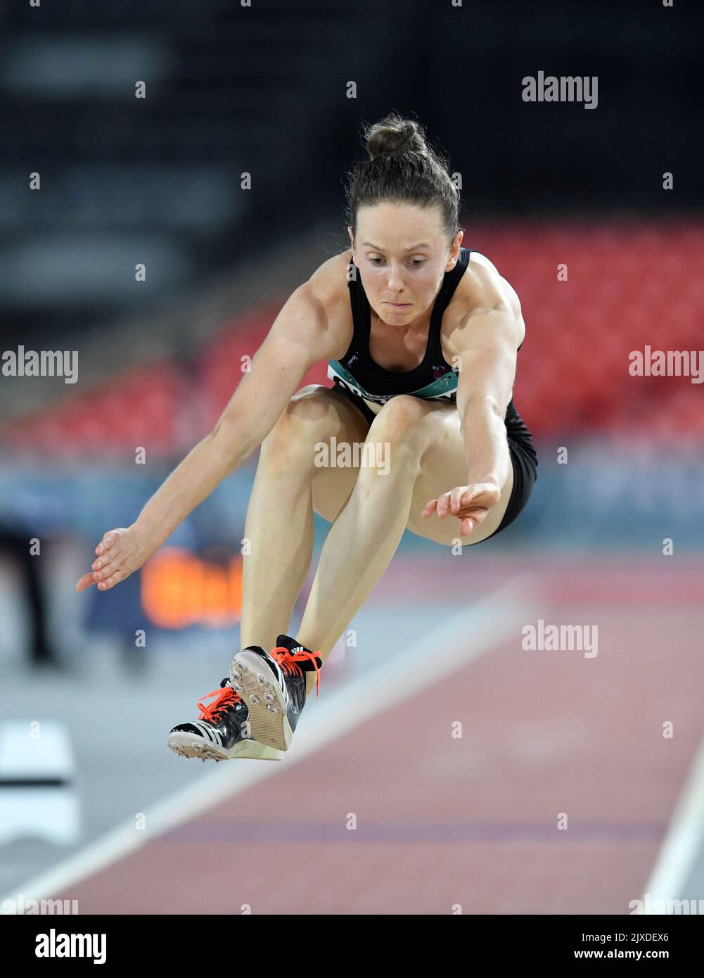 Meggan O'Rley from Victoria in action during the Women's Triple Jump ...
