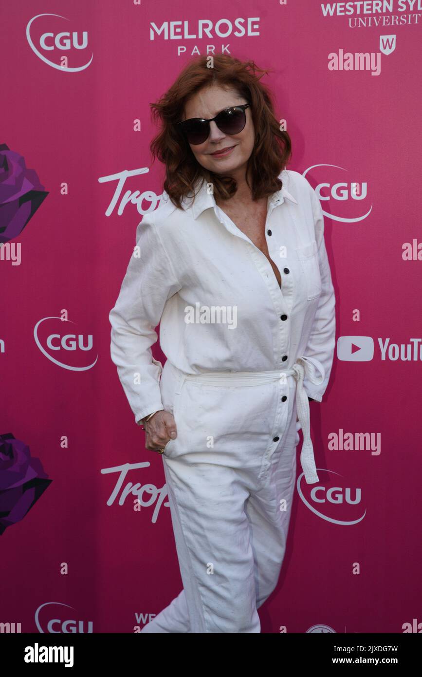 Susan Sarandon poses for a photograph on the black carpet ahead of the ...