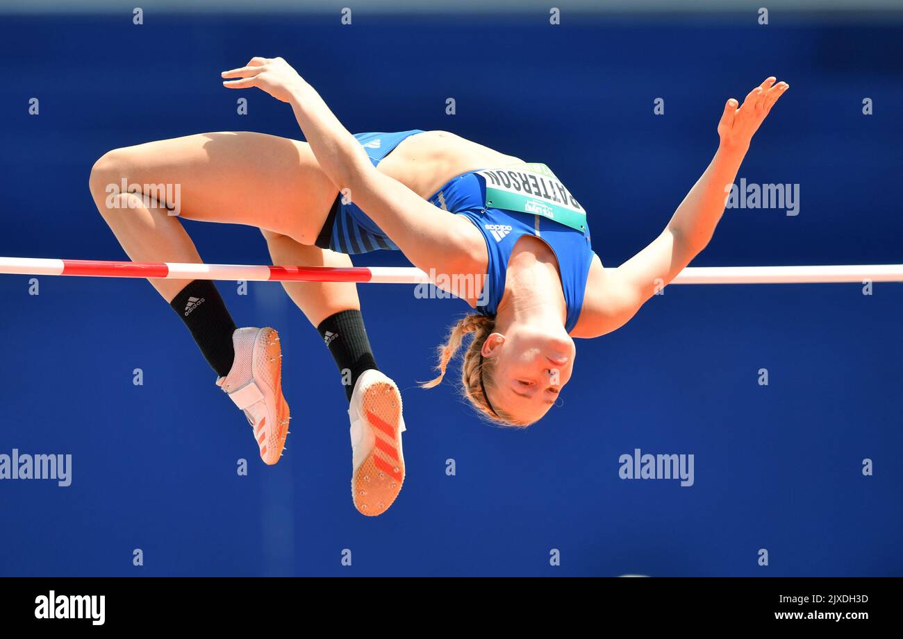 Eleanor Patterson of Victoria in action during the womens High Jump ...
