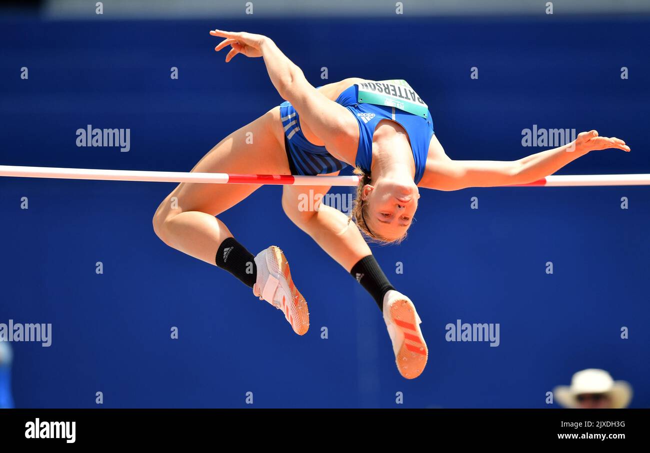 Eleanor Patterson of Victoria in action during the womens High Jump ...