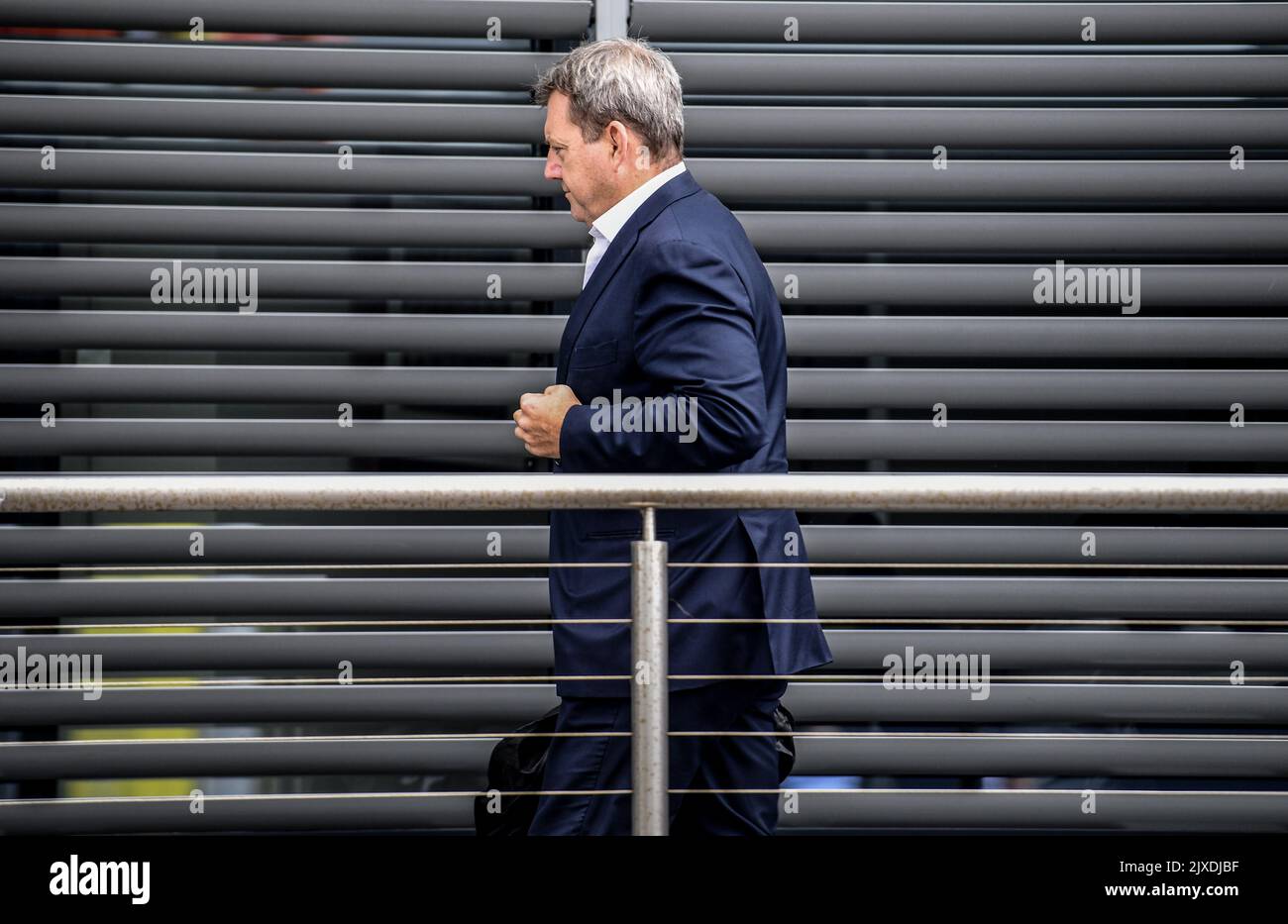 Melbourne Storm owner Bart Campbell arrives at the NRL Headquarters for ...