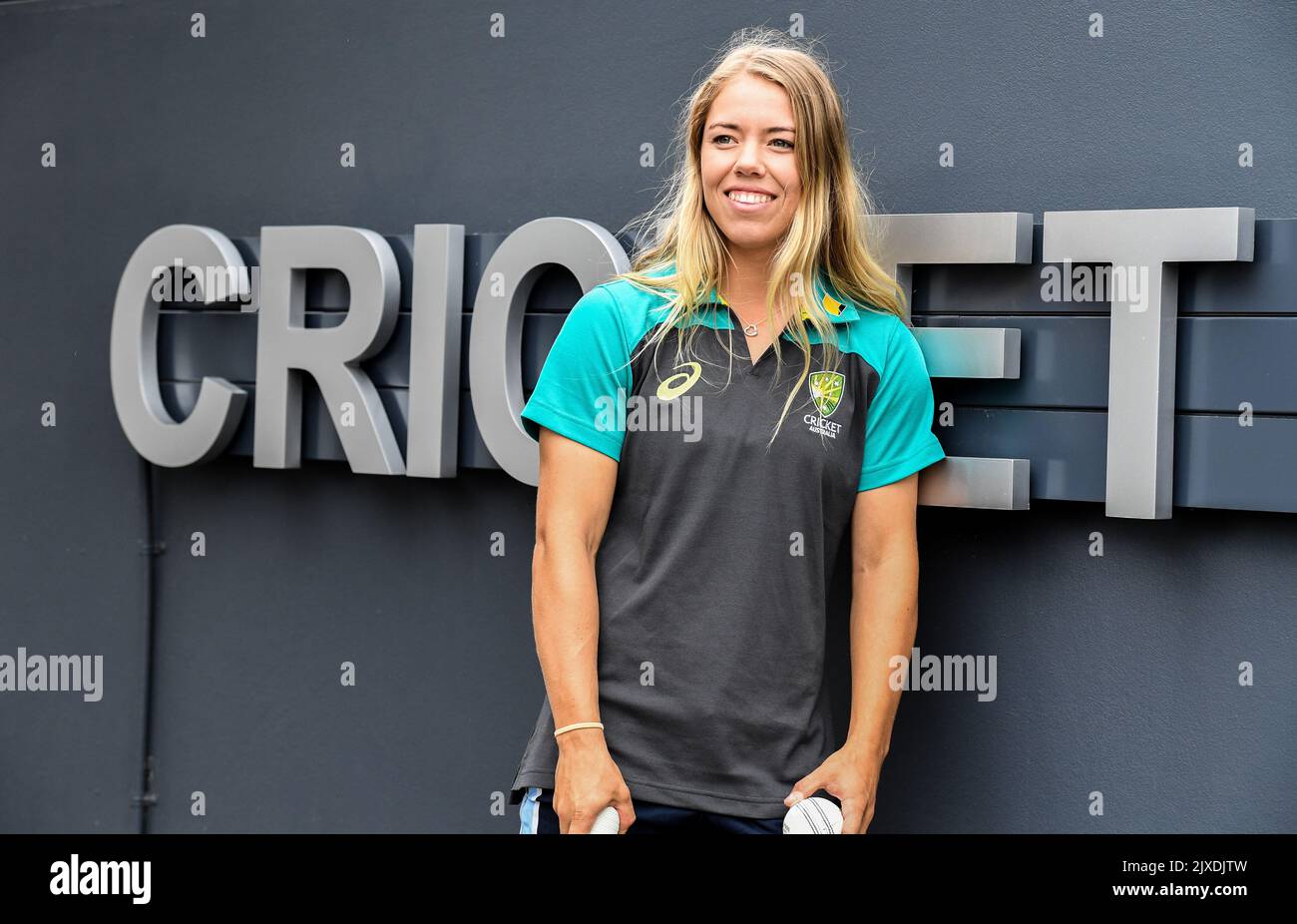 Cricketer Naomi Stalenberg poses for a photograph after being named in ...