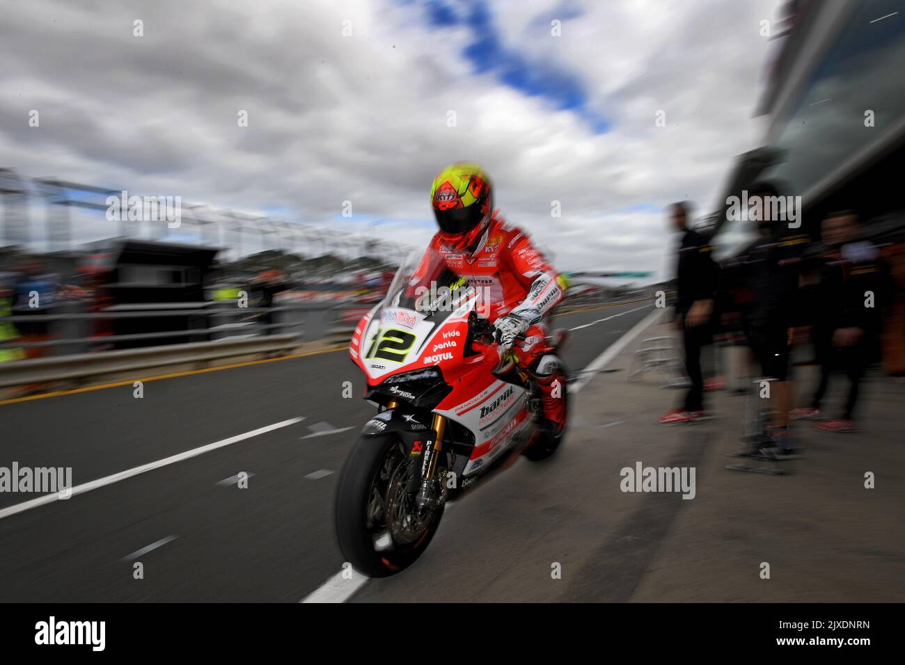 World Superbike rider Xavi Fores of Spain from the Barni racing Team ...