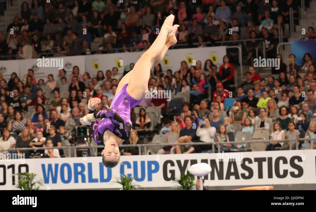 Alexandra Eade of Australia on her way to winning a gold medal for the ...