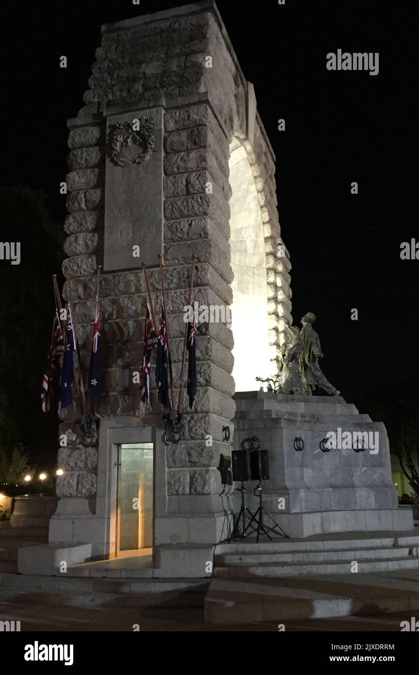 The Adelaide War Memorial in Adelaide, Monday, April 25, 2016 Stock ...