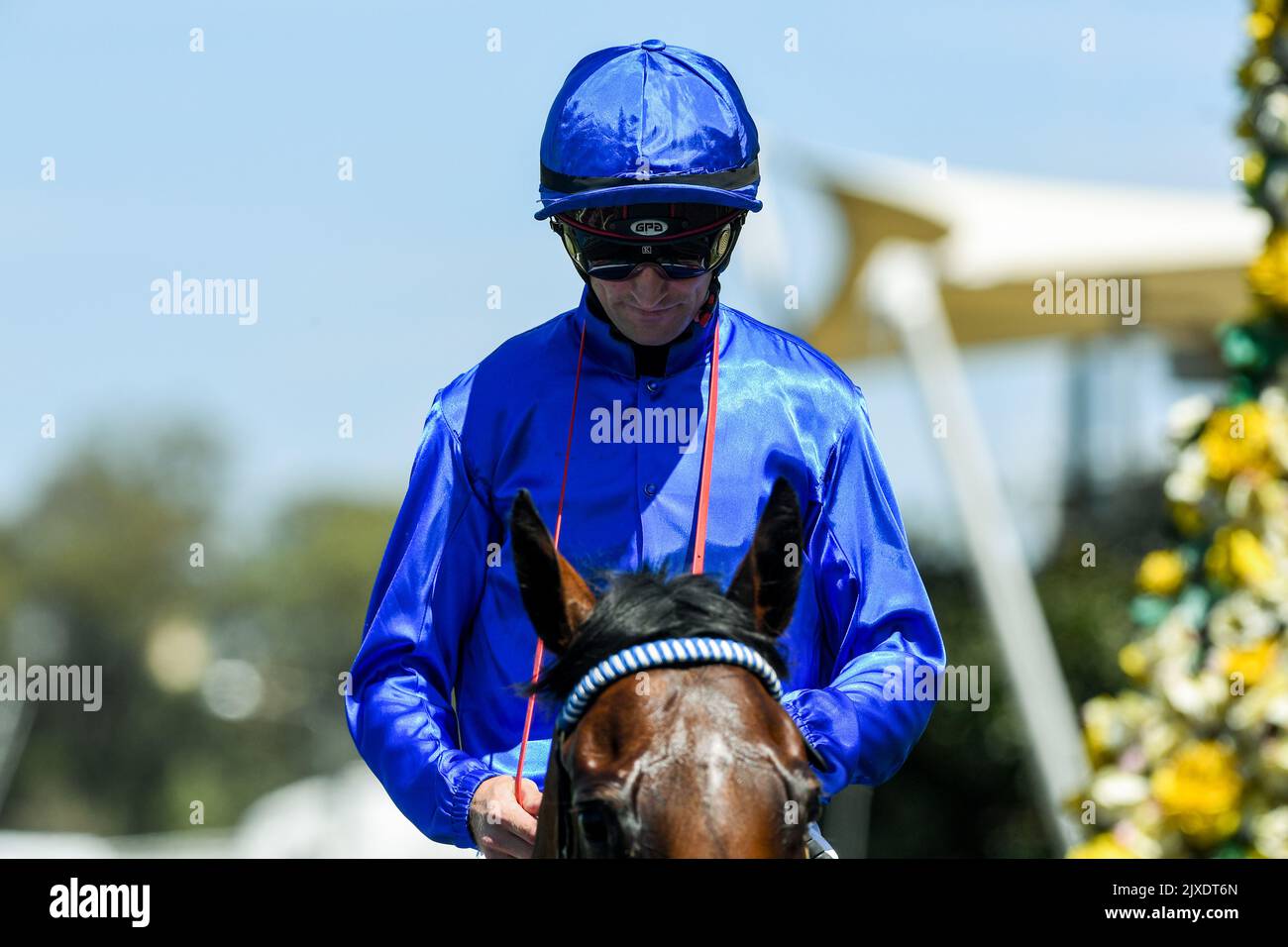 Jockey Tye Angland riding Cristobal returns to scales to win race 2 the ...
