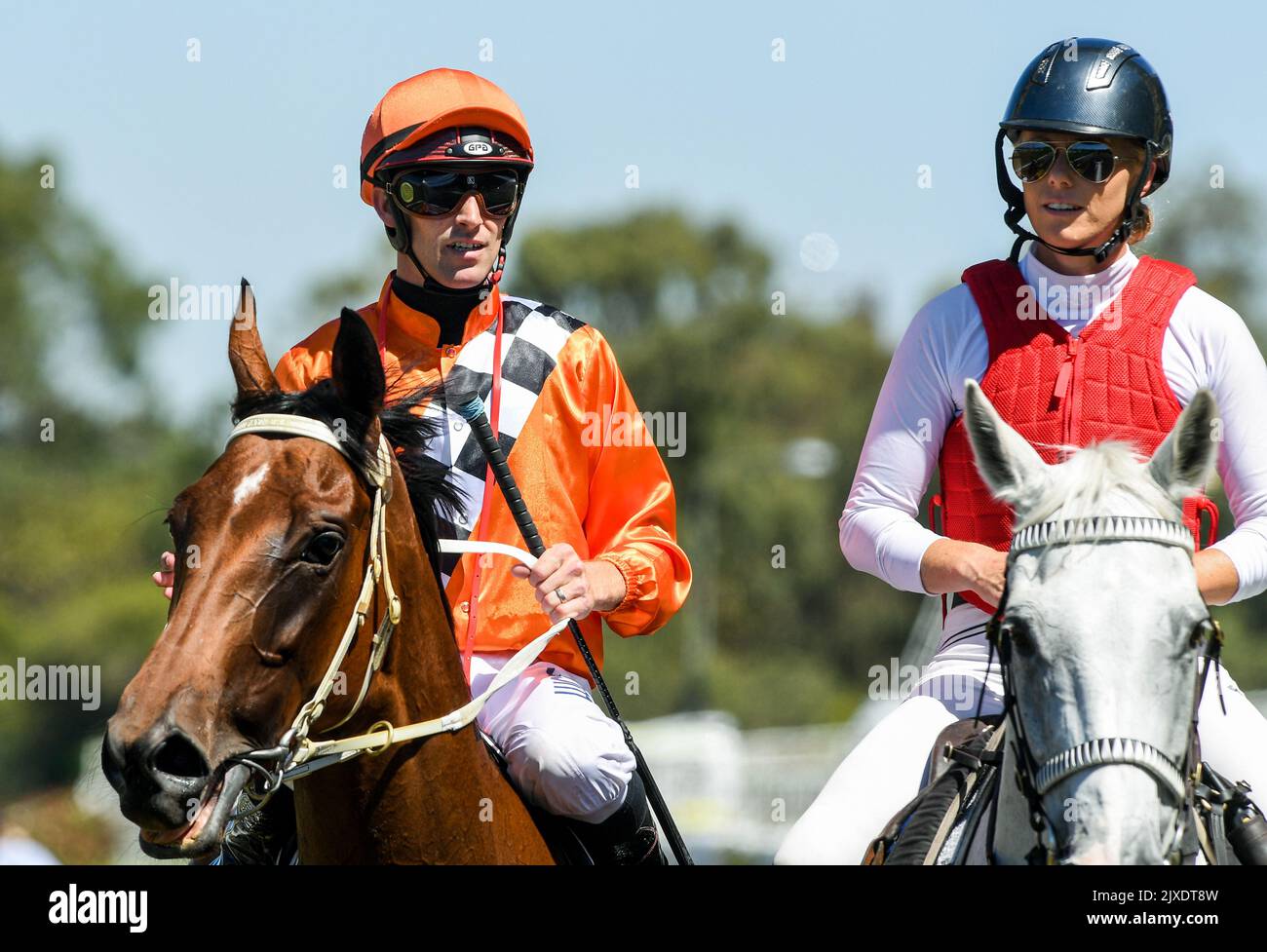 Jockey Tye Angland (left) riding All Too Soon returns to scale after ...