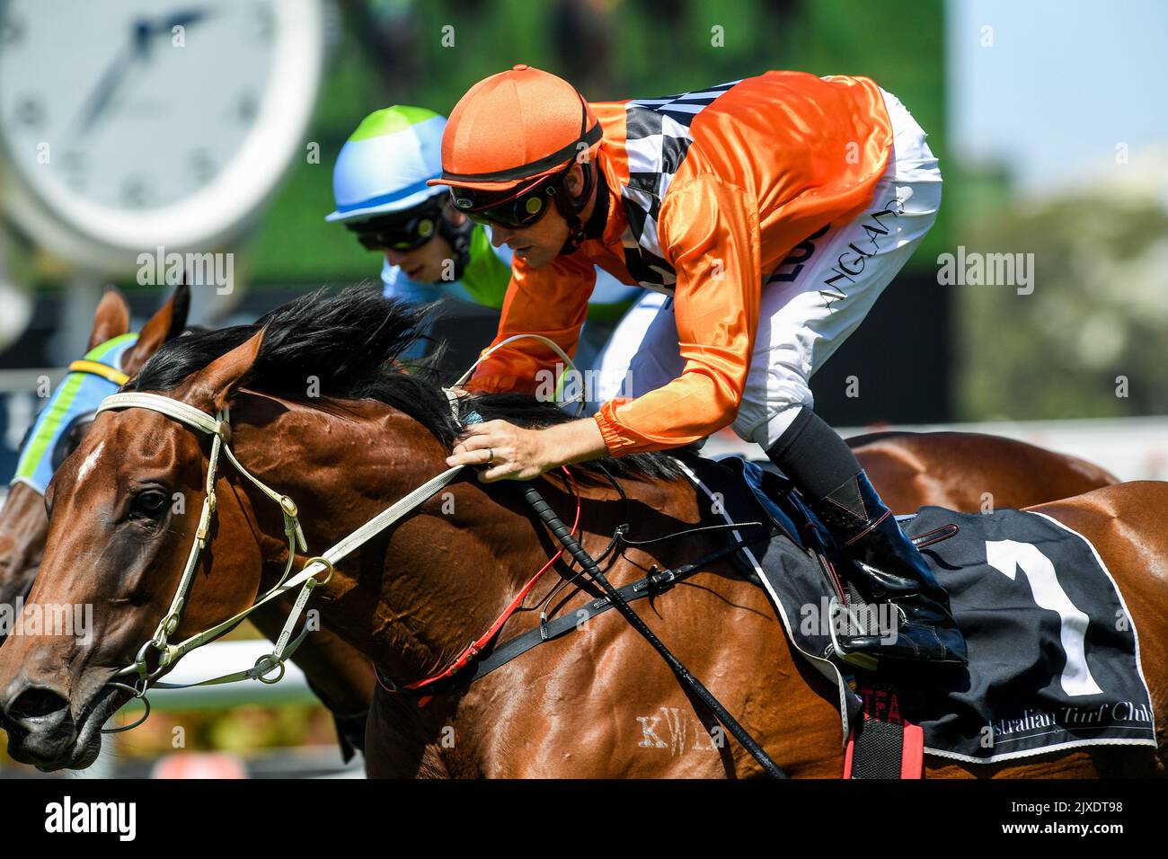 Jockey Tye Angland (right) riding All Too Soon to win race 3 #THERACES ...