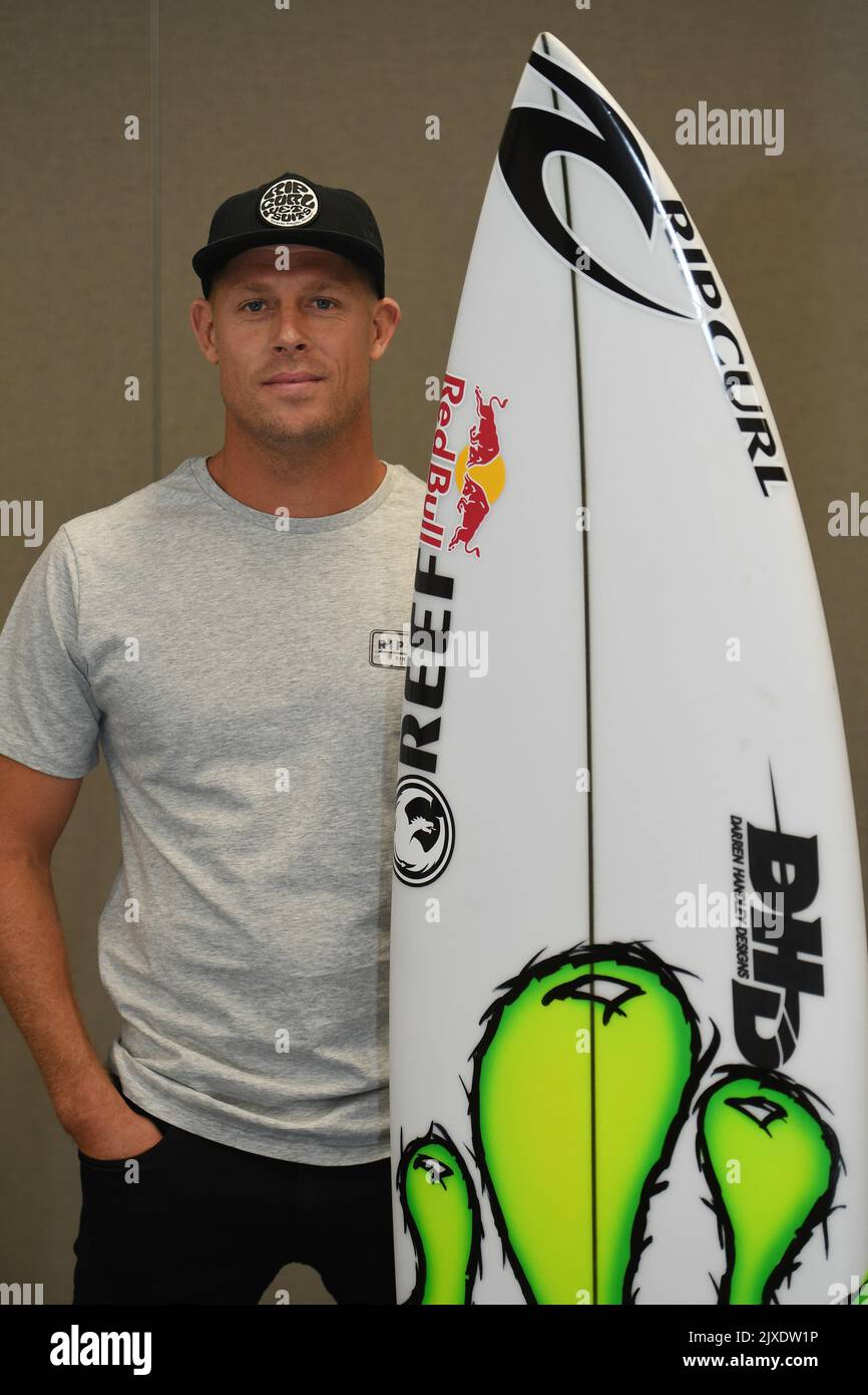 Three time world champion surfer Mick Fanning poses for a portrait ...
