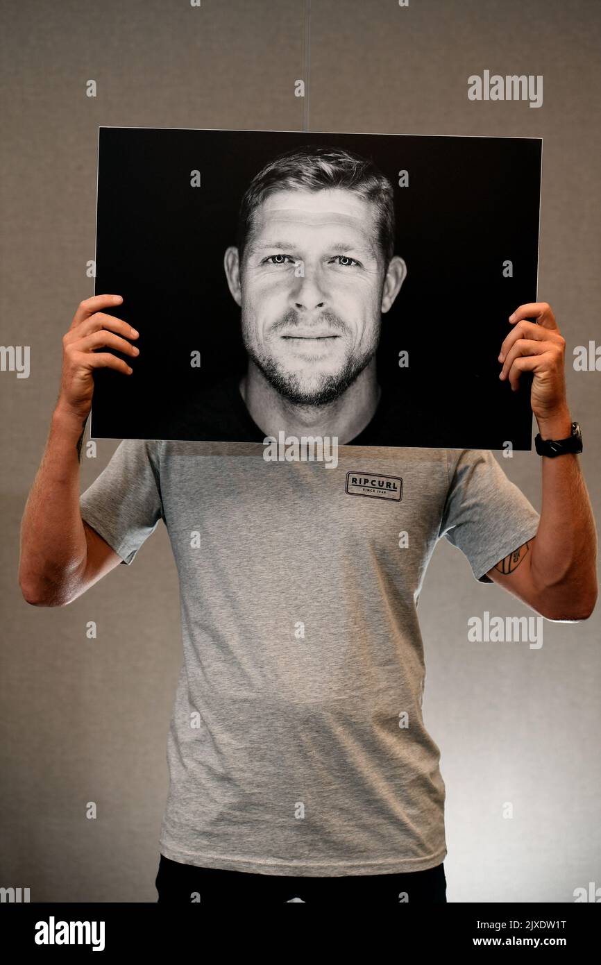 Three time world champion surfer Mick Fanning poses for a portrait ...