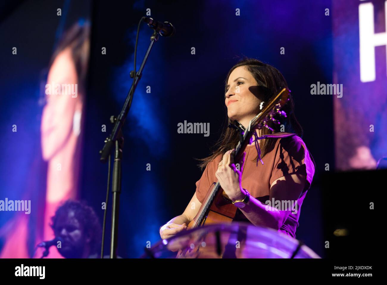 Missy Higgins performs as part of Ed Sheeran's World Tour at Optus ...