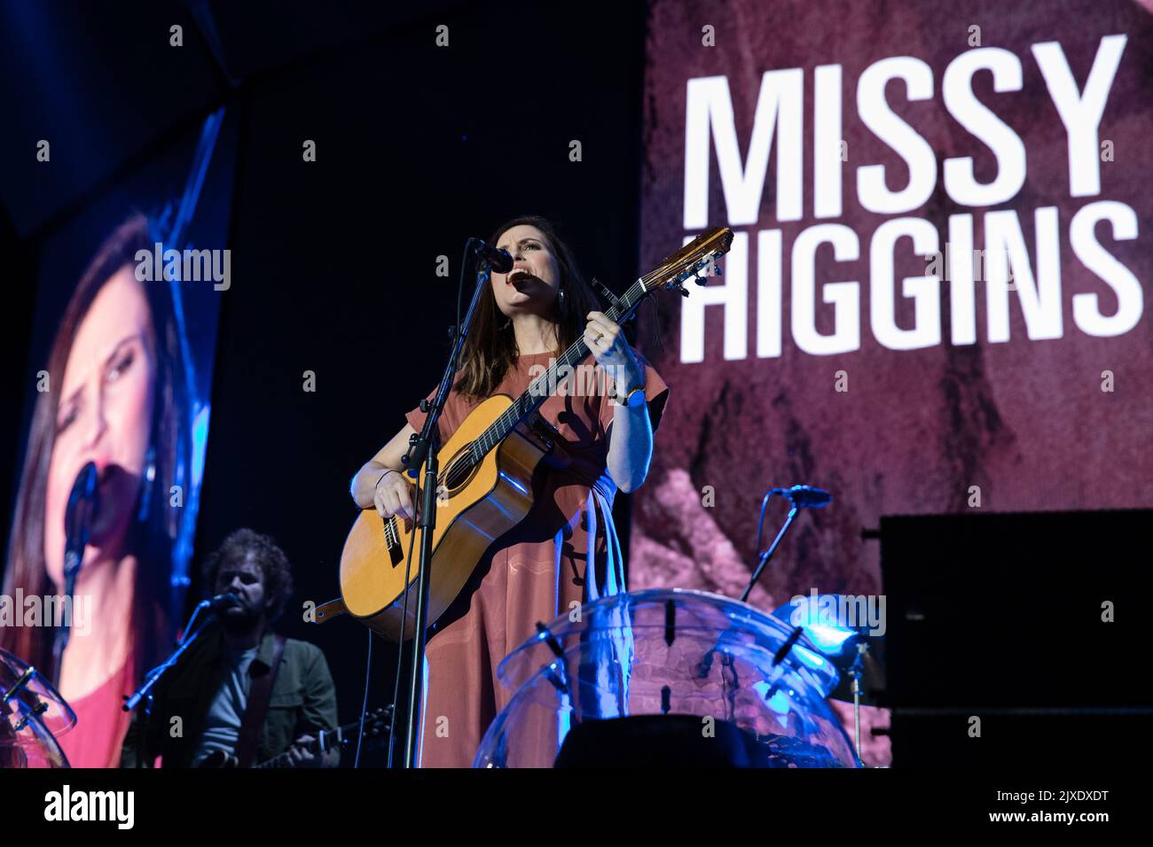 Missy Higgins performs as part of Ed Sheeran's World Tour at Optus ...