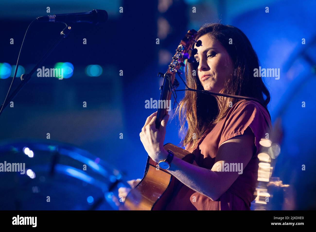 Missy Higgins performs as part of Ed Sheeran's World Tour at Optus ...
