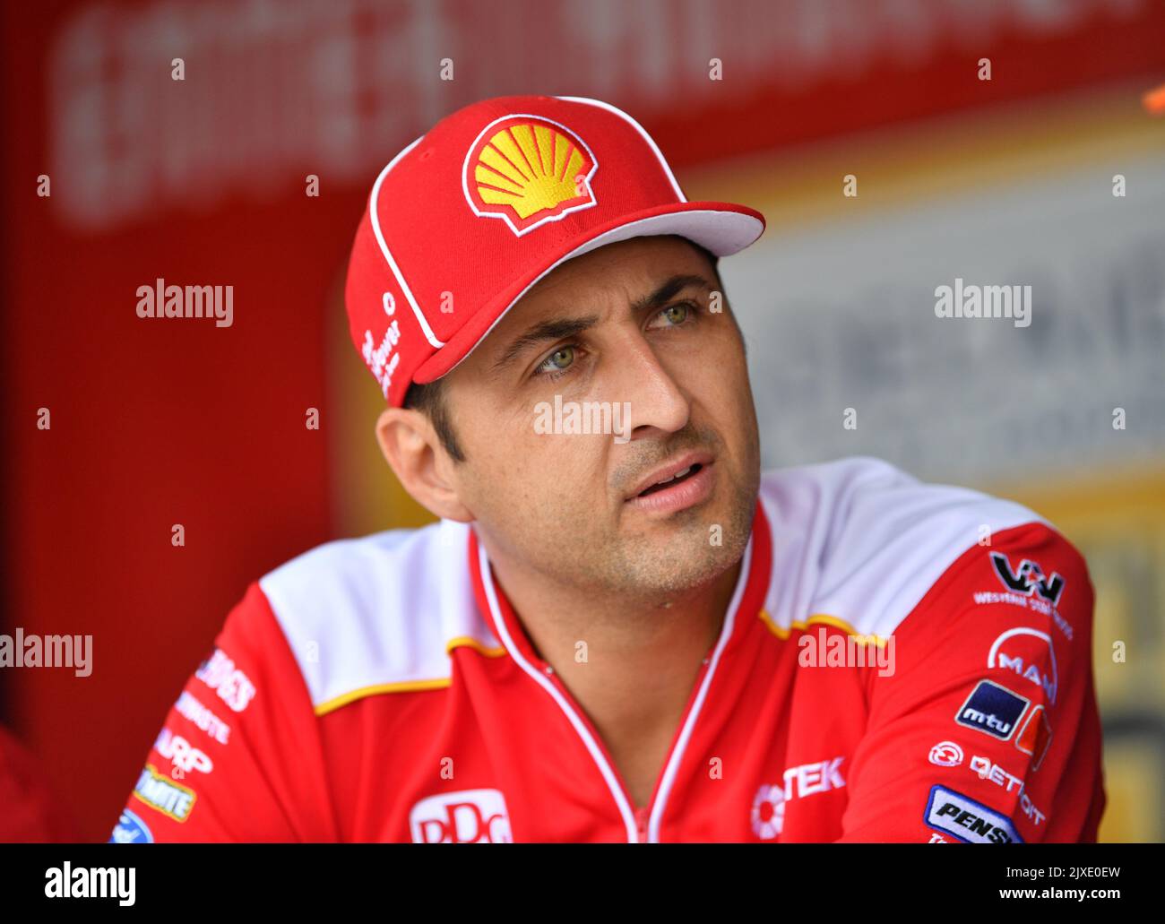 Fabian Coulthard from Shell V-Power Racing Team is seen during a team ...