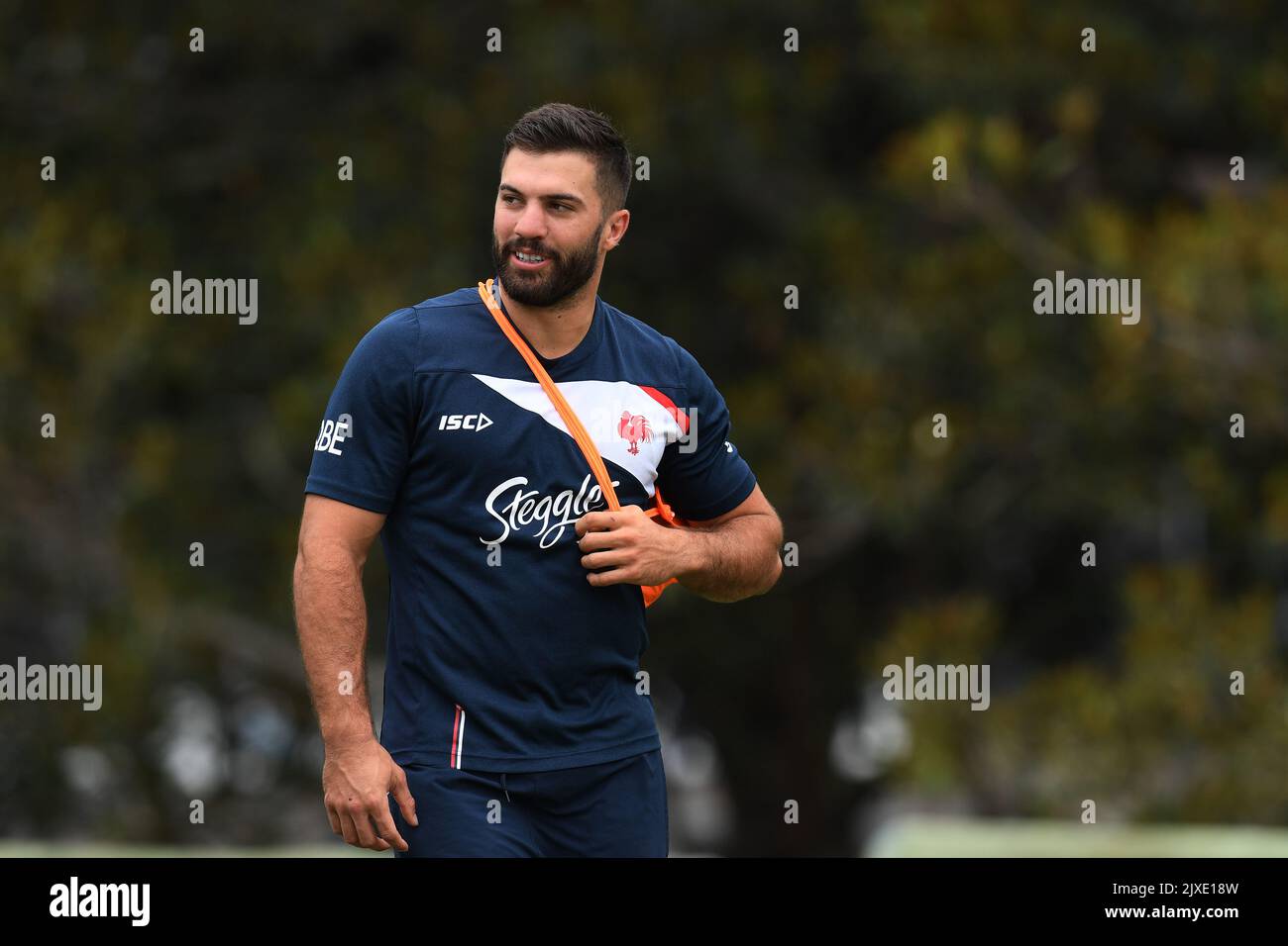 Sydney Roosters' James Tedesco during a training session in Sydney ...