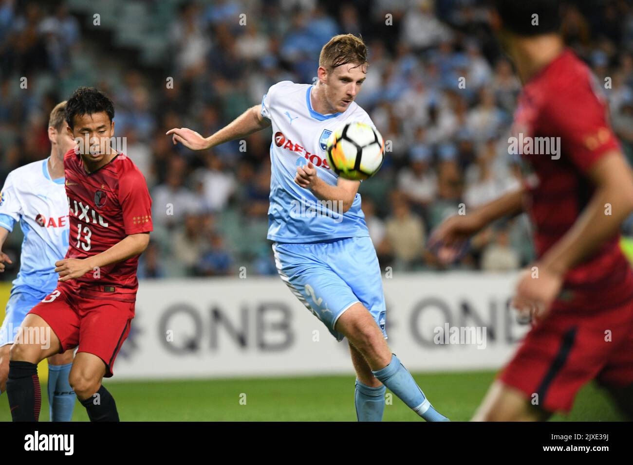 Aaron Calver of Sydney (centre) during the AFC Champions League Group H ...